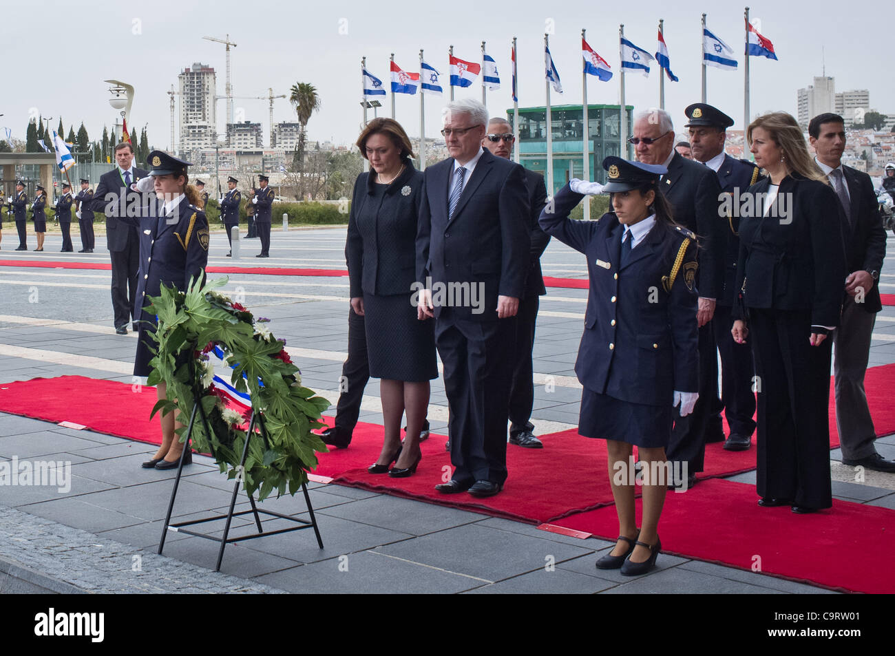 Prof. Ivo Josipovic, President of the Republic of Croatia, is lead by ...