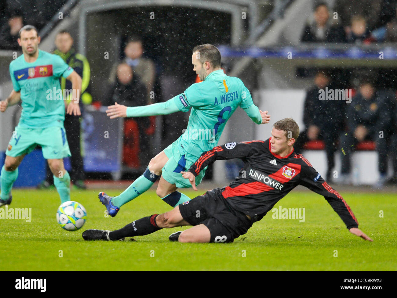 Soccer, UEFA Champions League, Leverkusen vs. FC Barcelona 1:3 --- Lars ...