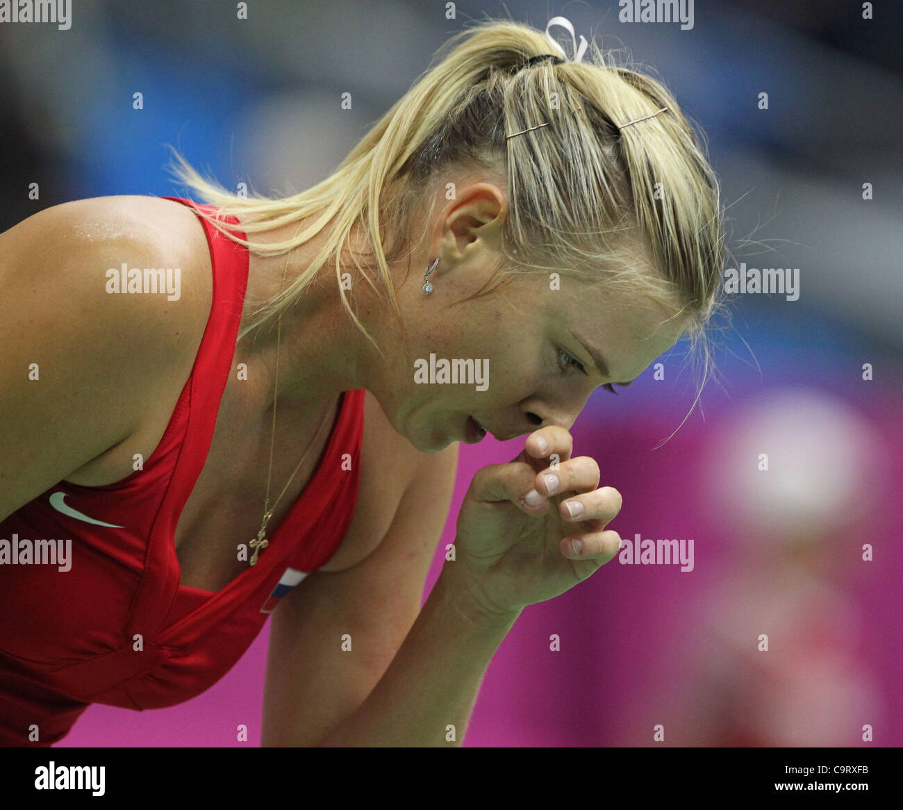 February 04,2012. Moscow,Russia. Pictured: Russian tennis star Maria ...