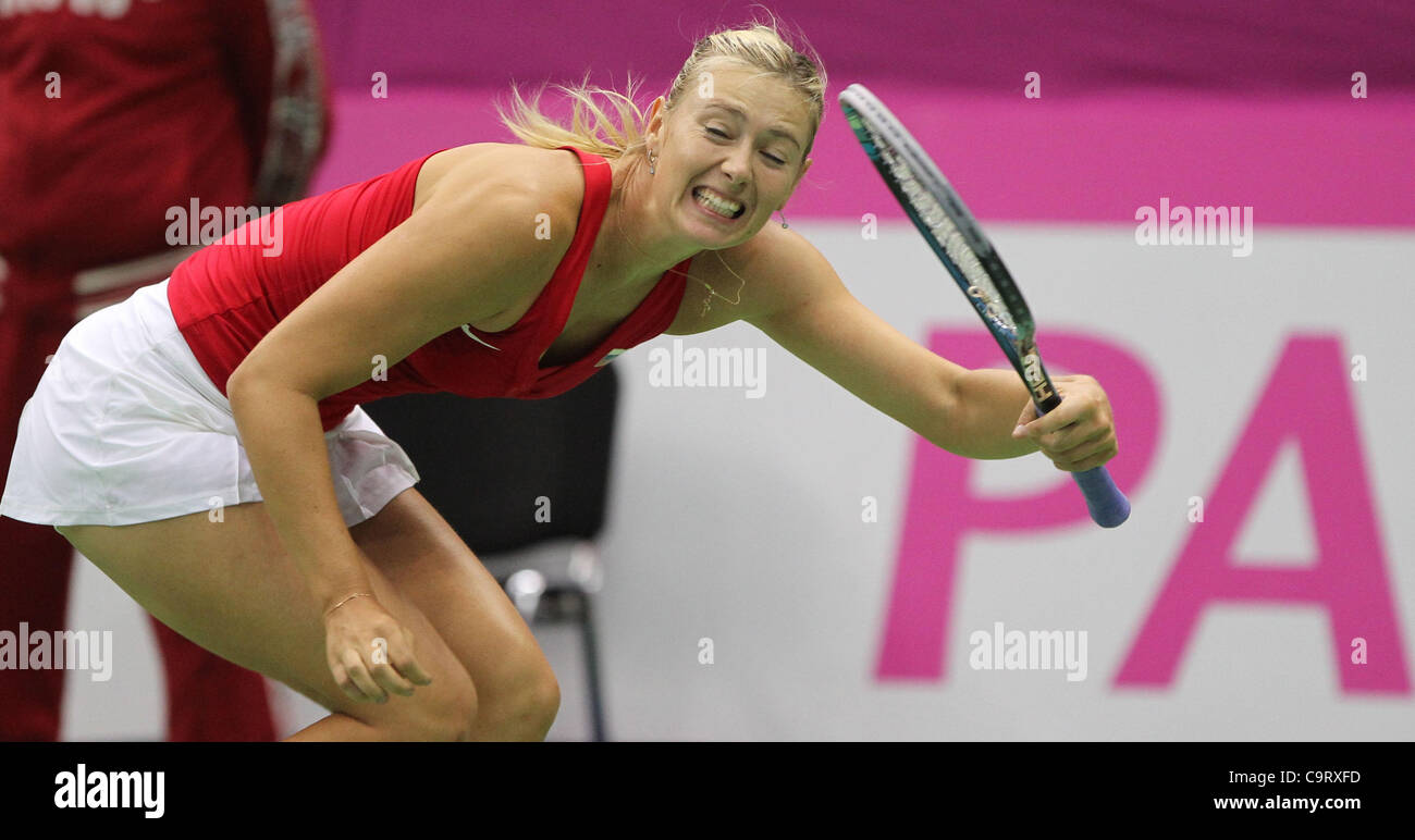 February 04,2012. Moscow,Russia. Pictured: Russian tennis star Maria ...