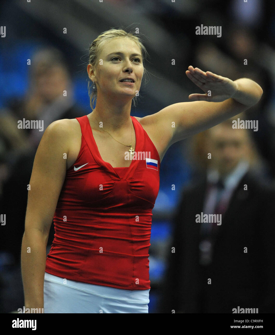 February 04,2012. Moscow,Russia. Pictured: Russian tennis star Maria ...