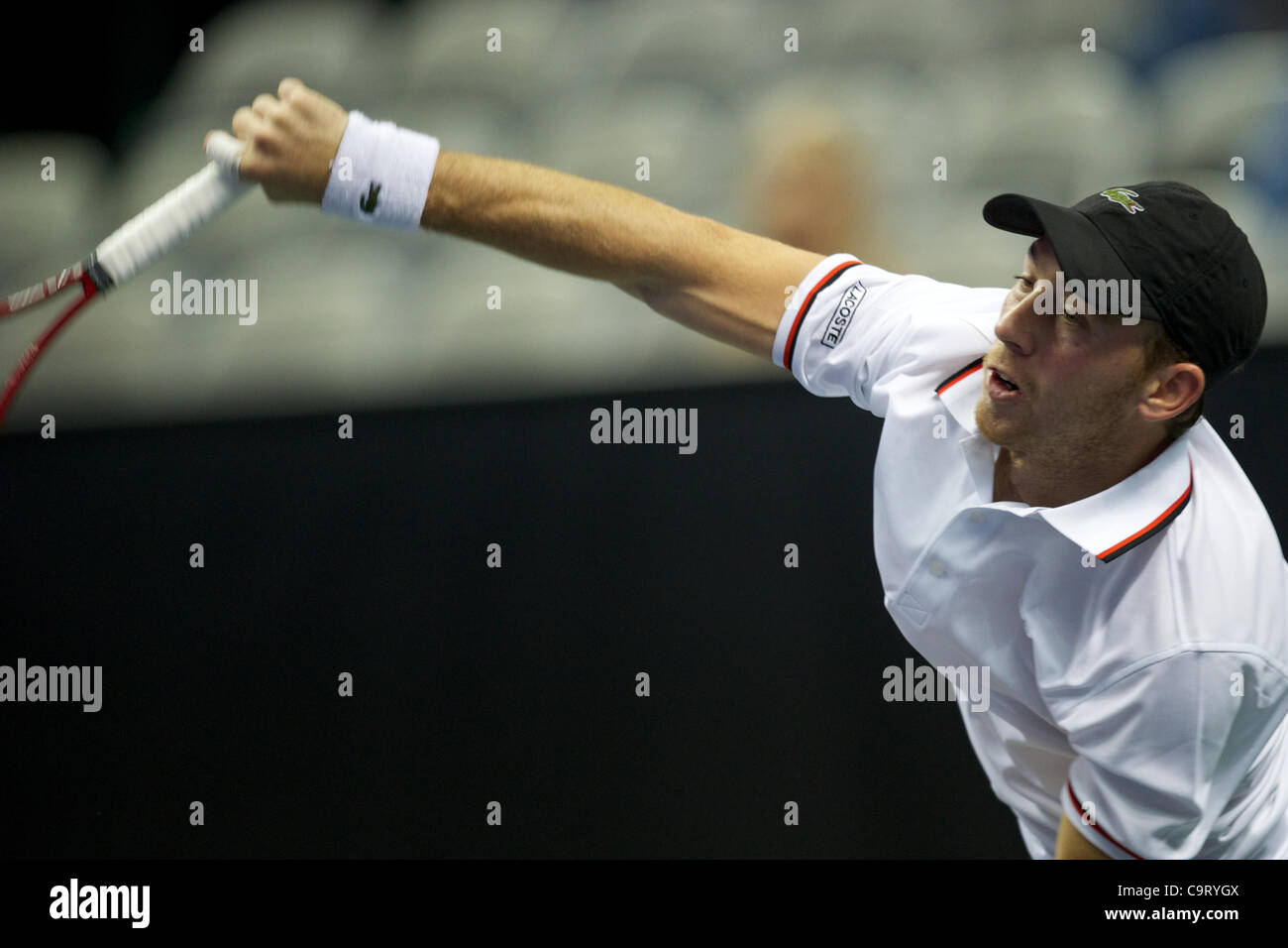 Feb. 15, 2012 - San Jose, California, U.S - Dudi Sela (ISR) competes ...