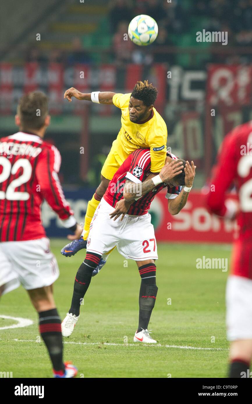 Alexandre Song (Arsenal), Kevin Prince Boateng (Milan), FEBRUARY 15 ...