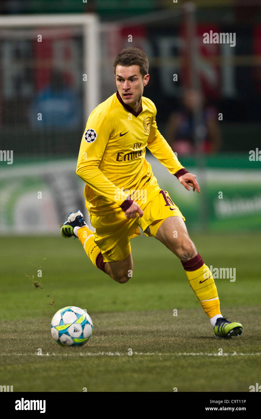 Aaron Ramsey (Arsenal), FEBRUARY 15, 2012 - Football / Soccer : UEFA ...