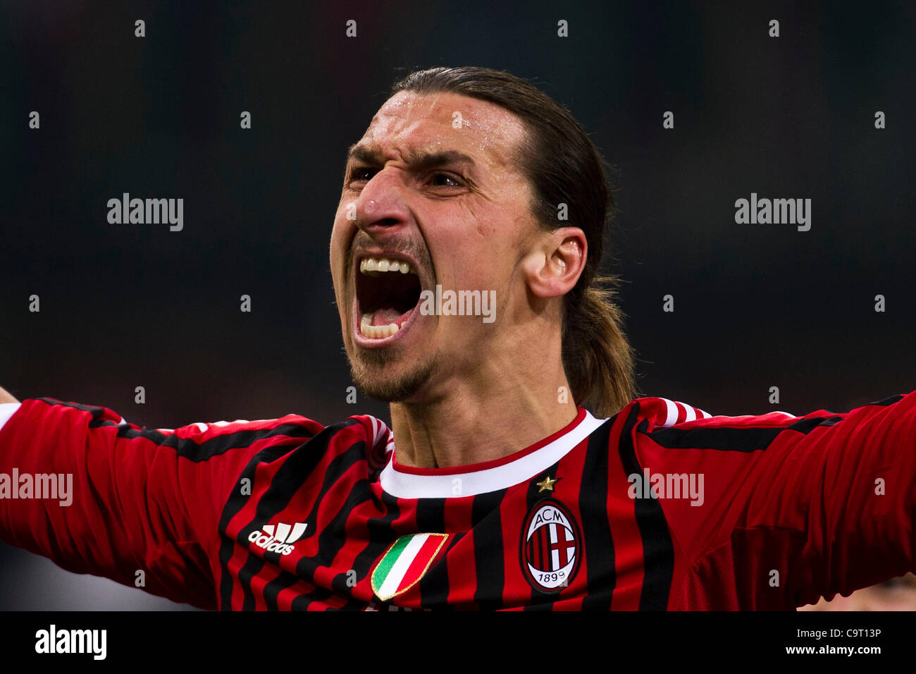 Zlatan ibrahimovic ac milan 2012 hi-res stock photography and images ...