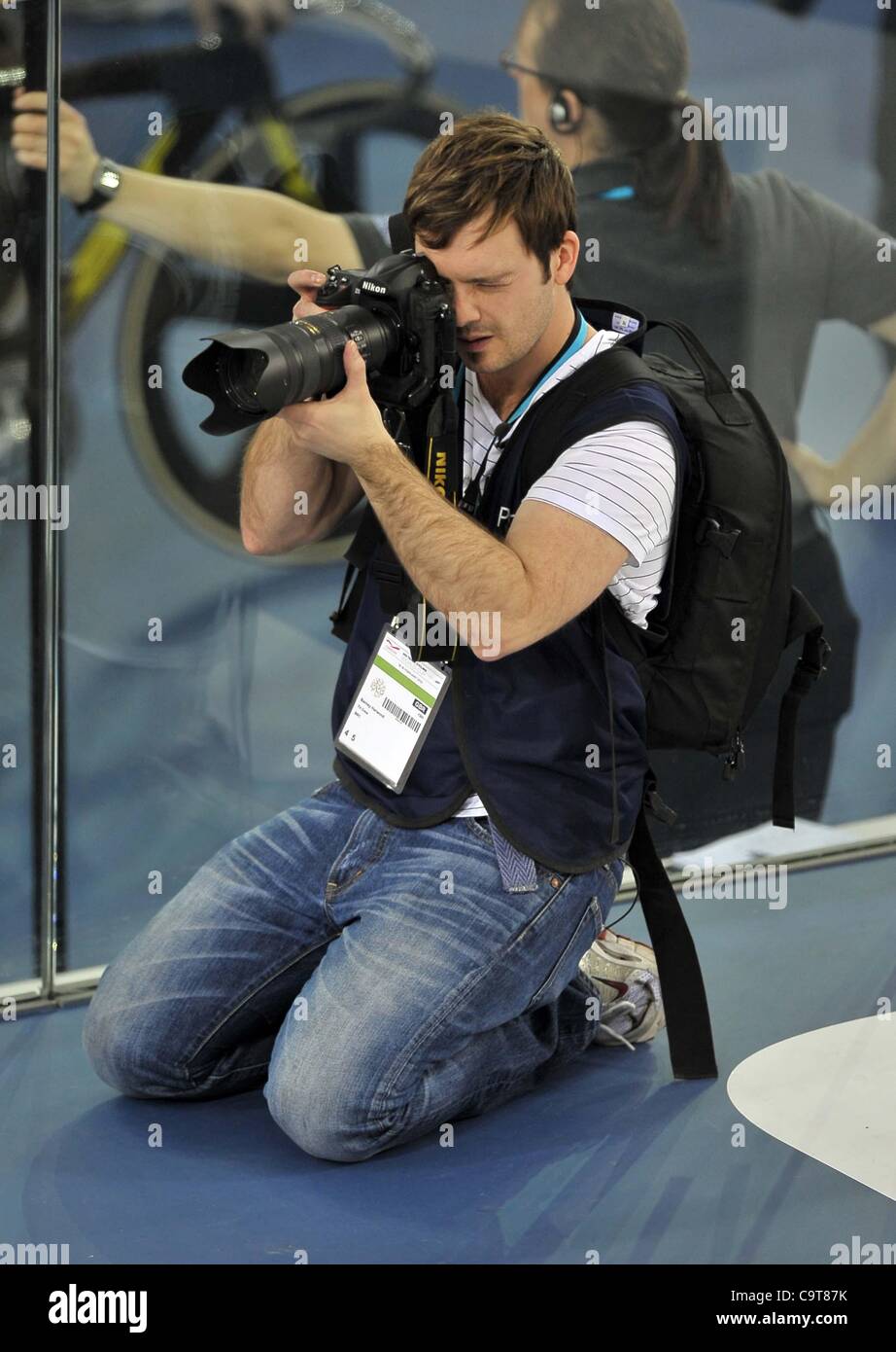 OLYMPIC 2012 VELODROME, LONDON, UK, Friday 17/02/2012. Barney Harwood ...
