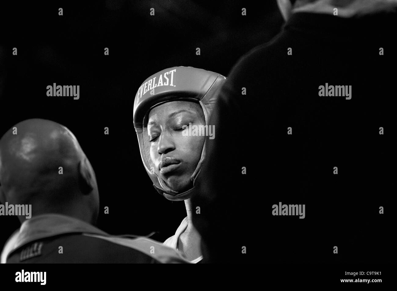 Feb. 16, 2012 - Spokane, Washington, USA - Raquel Miller takes a quiet ...