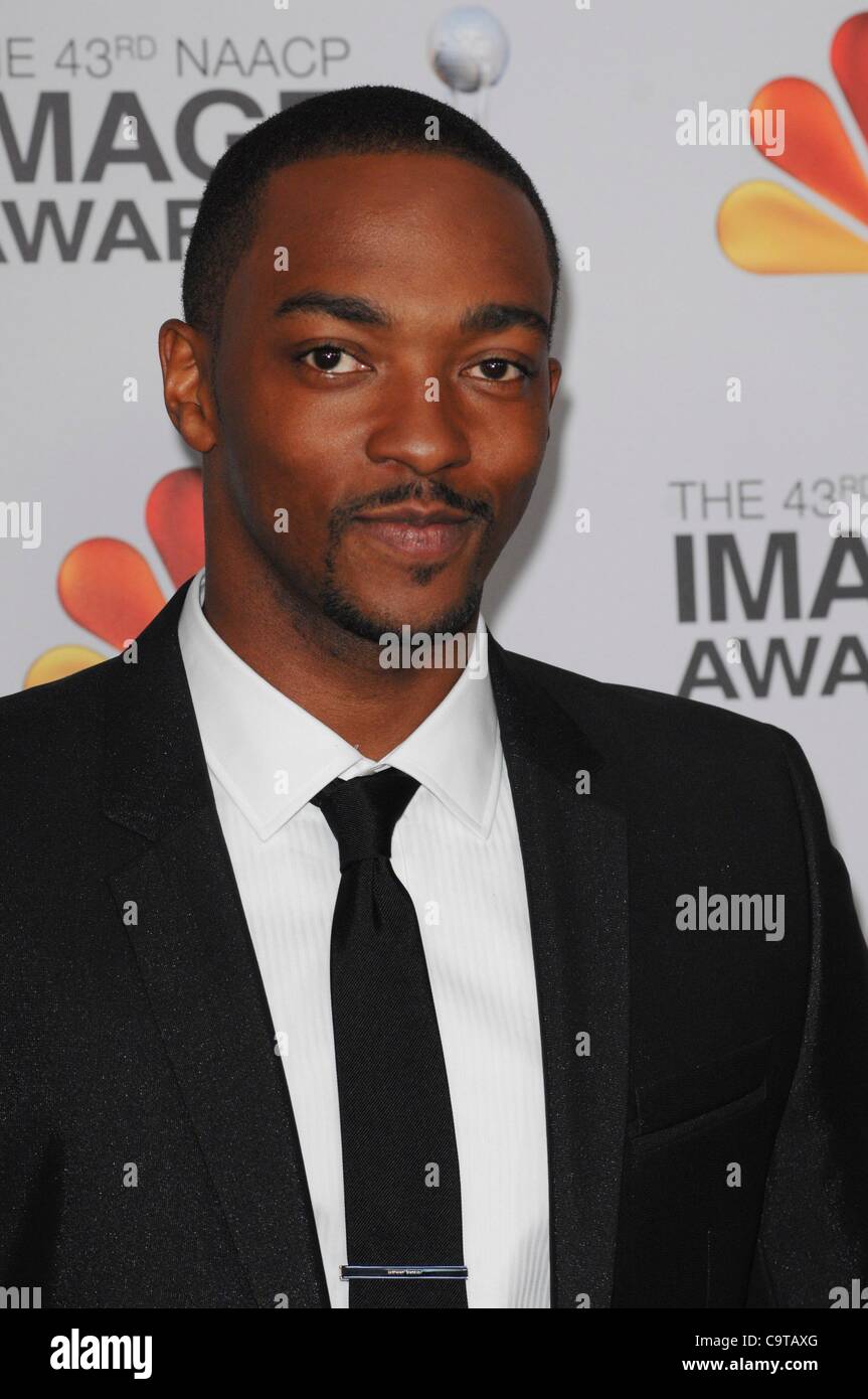 Anthony Mackie at arrivals for 43rd NAACP Image Awards - ARRIVALS ...