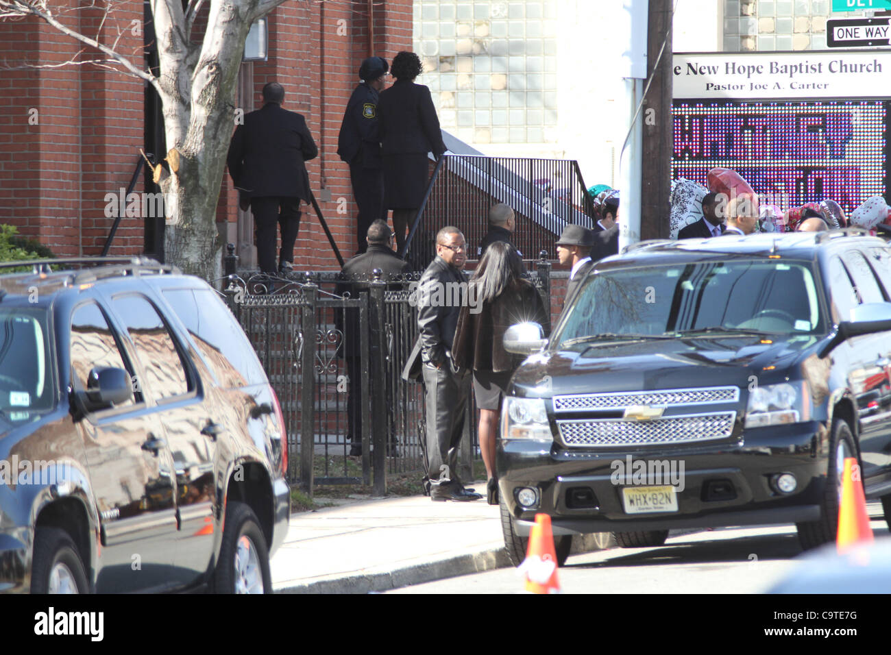 Feb. 18, 2012 - New York, New York, U.S. - Whitney Houston Funeral held ...