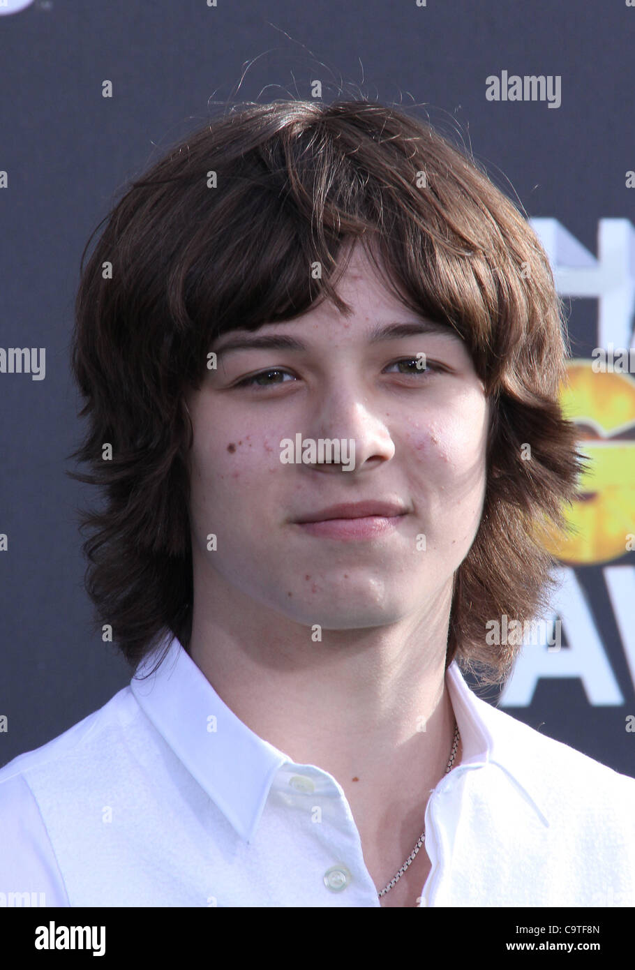 Feb. 18, 2012 - Los Angeles, California, U.S. - Leo Howard .Cartoon ...