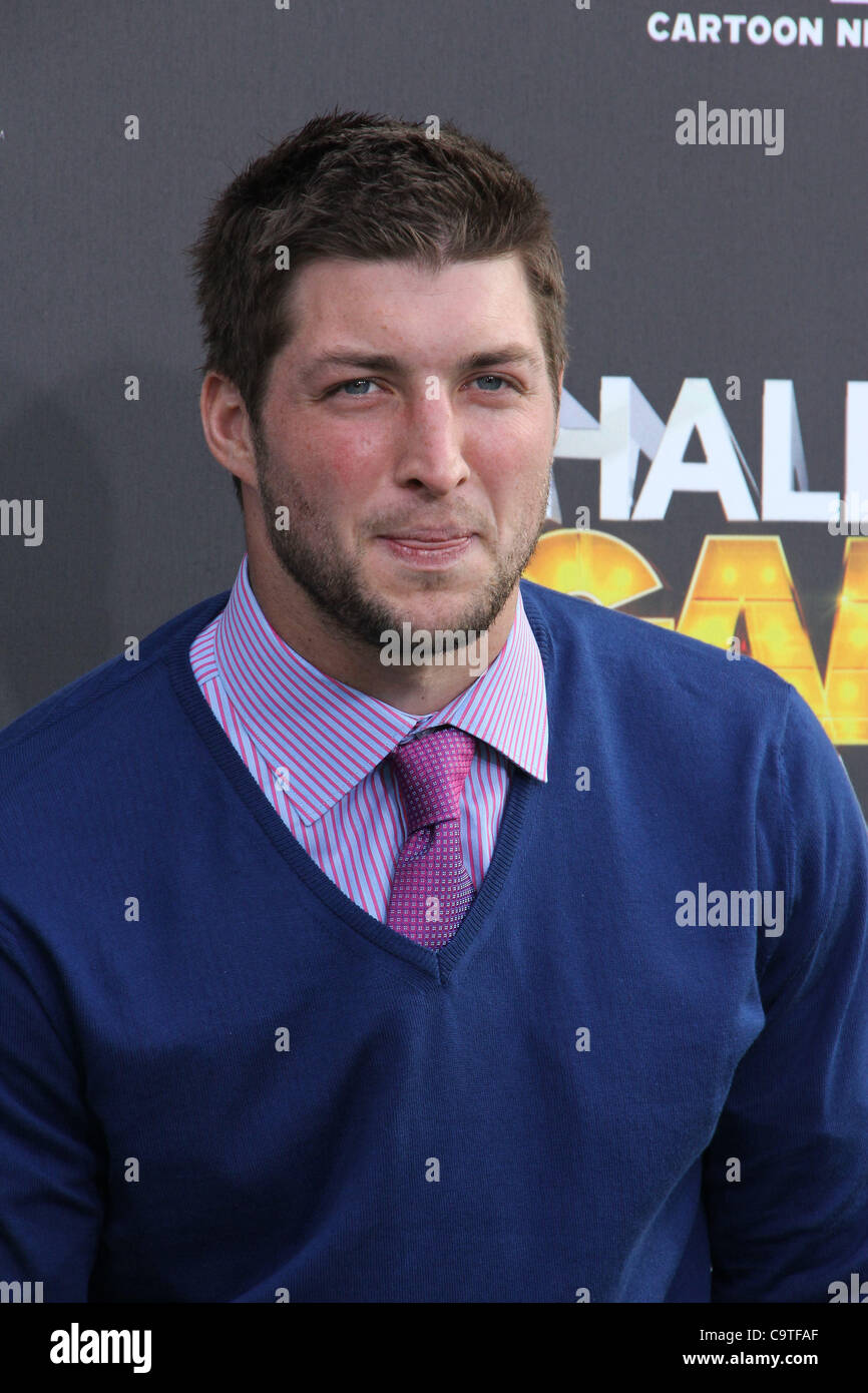 Feb. 18, 2012 - Los Angeles, California, U.S. - Tim Tebow.Cartoon ...