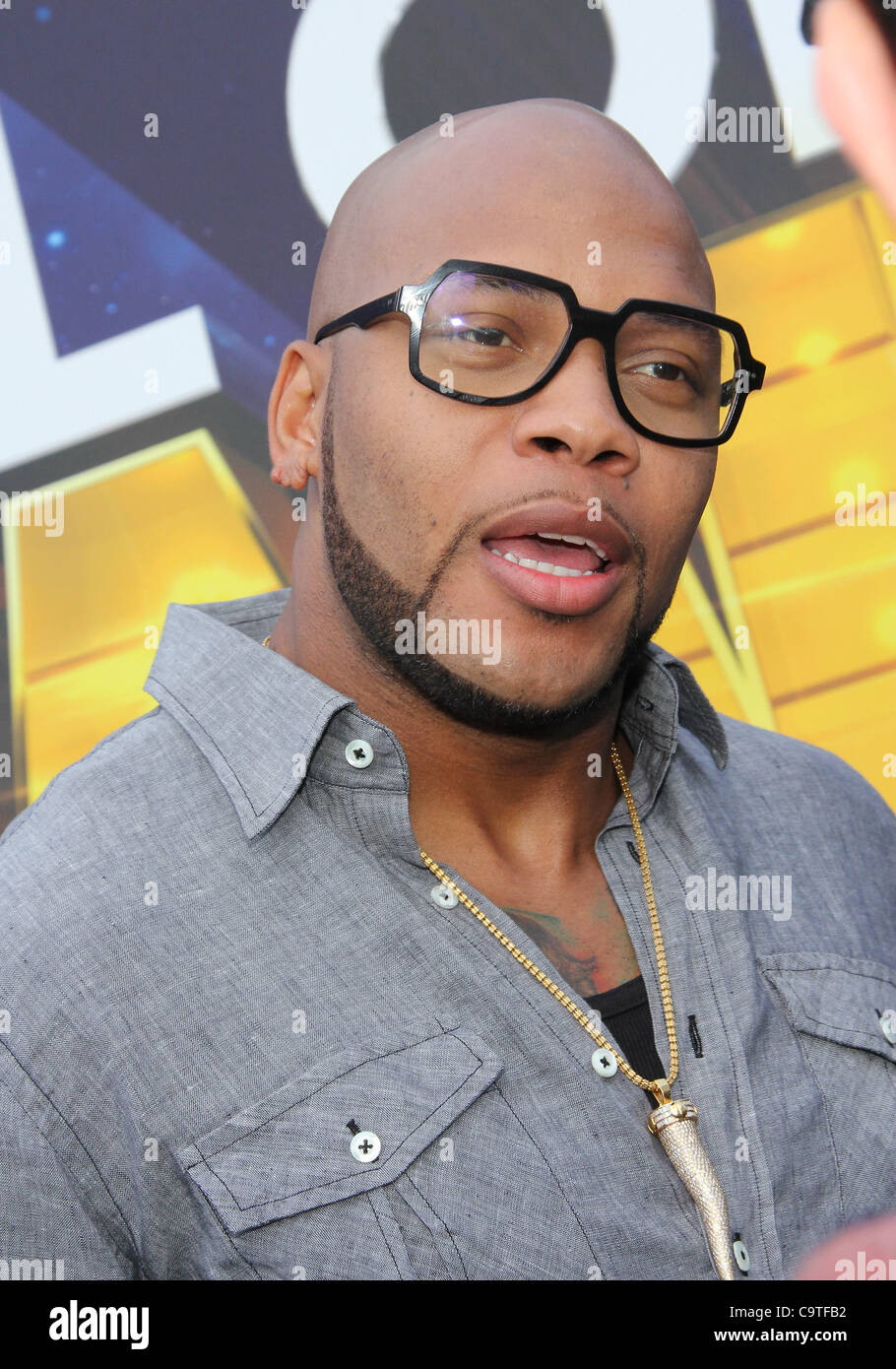 Feb. 18, 2012 - Los Angeles, California, U.S. - Flo Rida.Cartoon ...