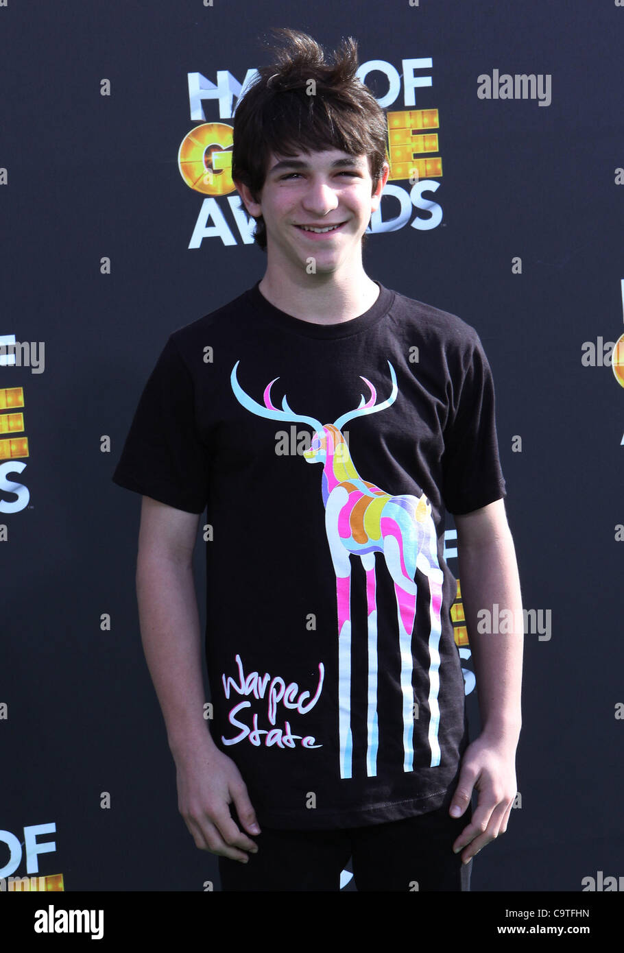 Feb. 18, 2012 - Los Angeles, California, U.S. - Zachary Gordon .Cartoon ...