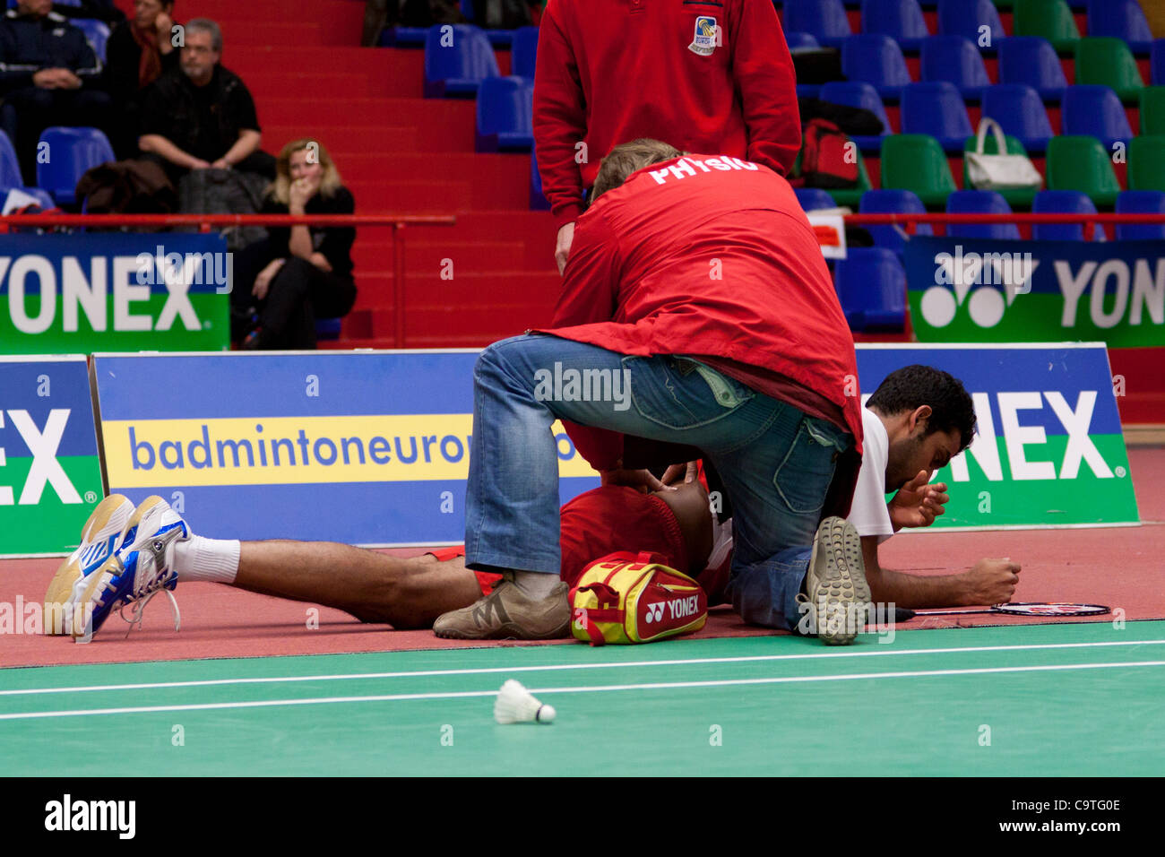 AMSTERDAM, THE NETHERLANDS, 18/02/2012. Badminton player Rajiv Ouseph ...