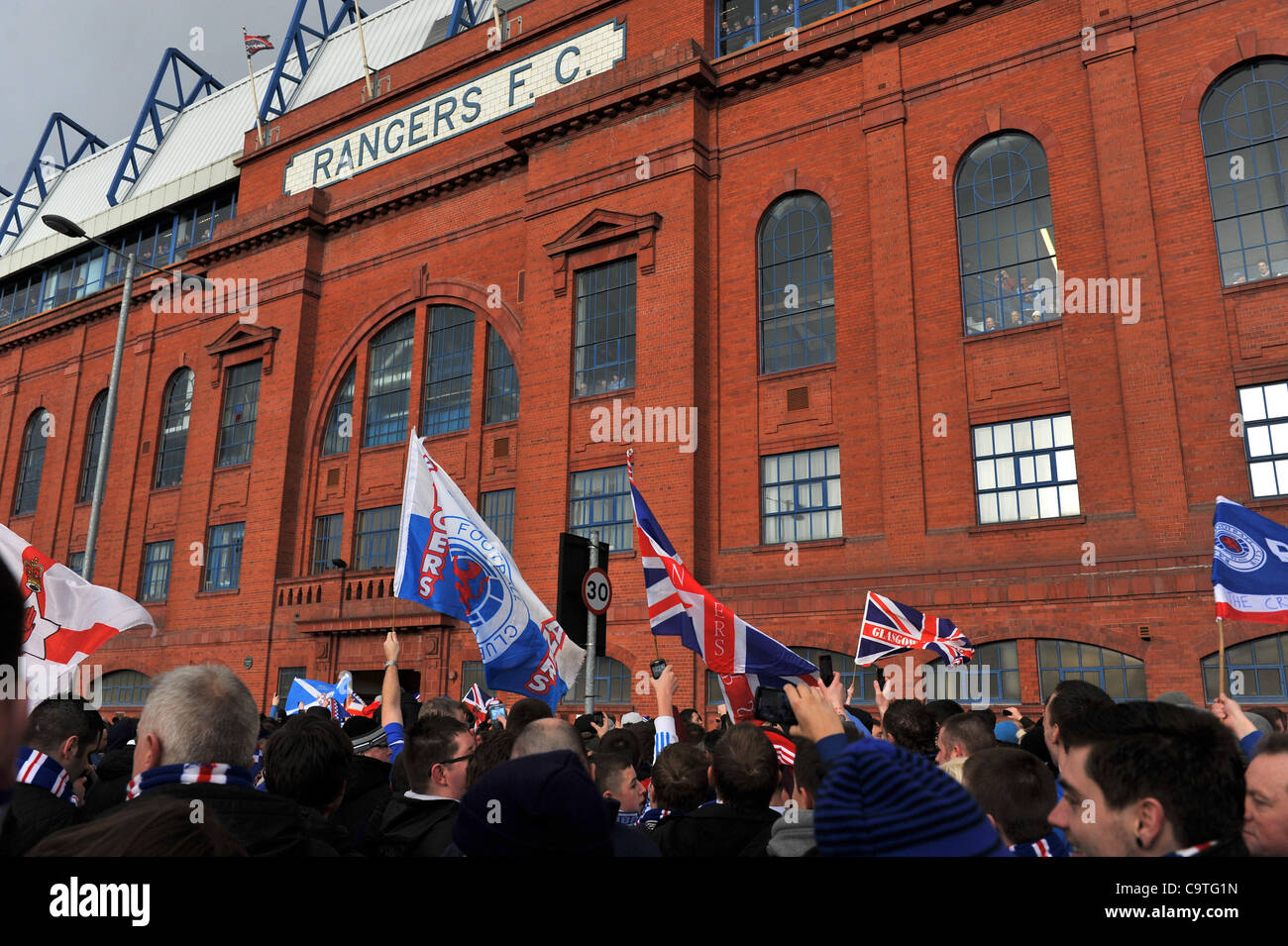 Football Scotland Fans Shouting High Resolution Stock Photography and ...