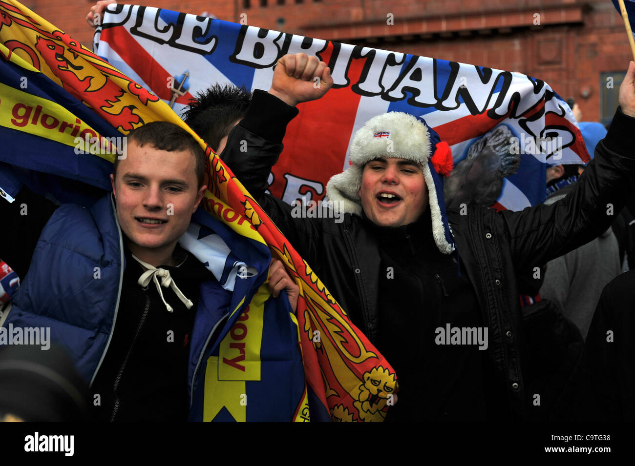 Football Scotland Fans Shouting High Resolution Stock Photography and ...