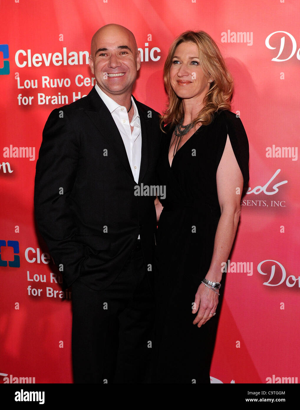 Feb. 18, 2012 - Las Vegas, Nevada, US - Retired tennis players ANDRE ...