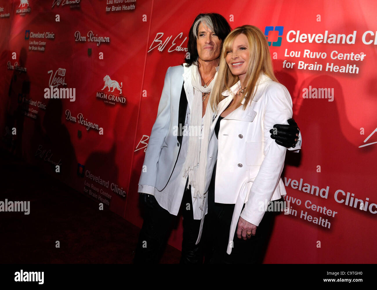 Feb. 18, 2012 - Las Vegas, Nevada, US - JOE PERRY (L) and BILLIE PERRY ...