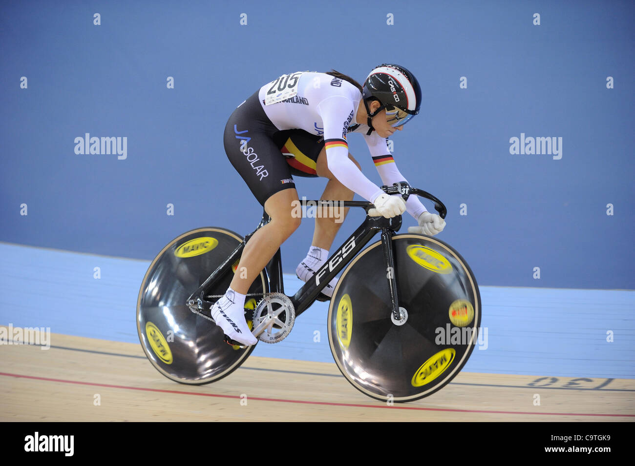 London, England, 12-02-18. Miriam WELTE (GER) competes in the Women's ...