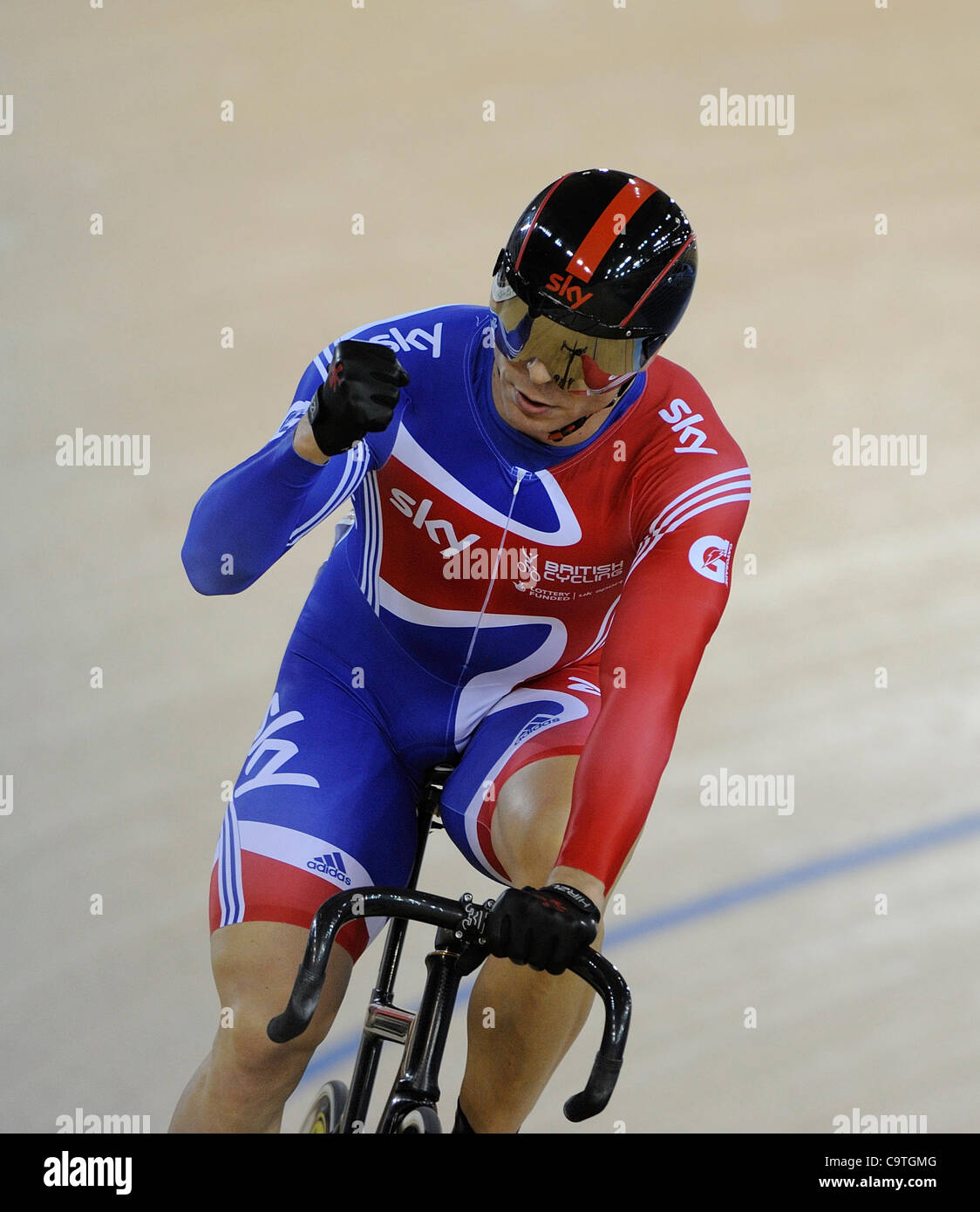 Uci track cycling world cup sir chris hoy velodrome hi-res stock ...