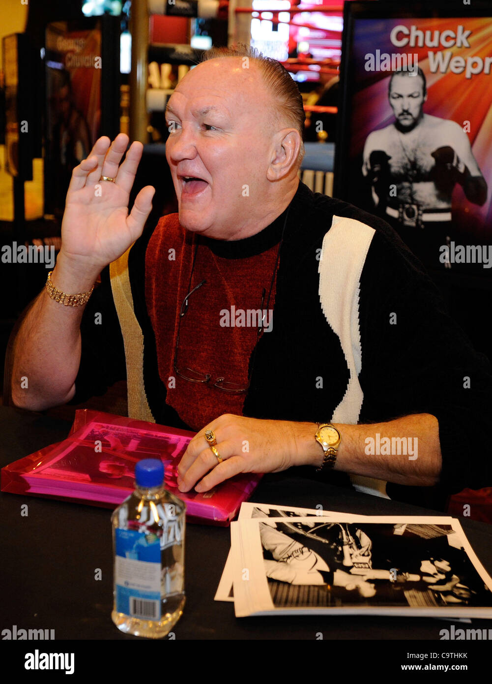 Feb. 18, 2012 - Las Vegas, Nevada, US - Retired boxer CHUCK WEPNER ...