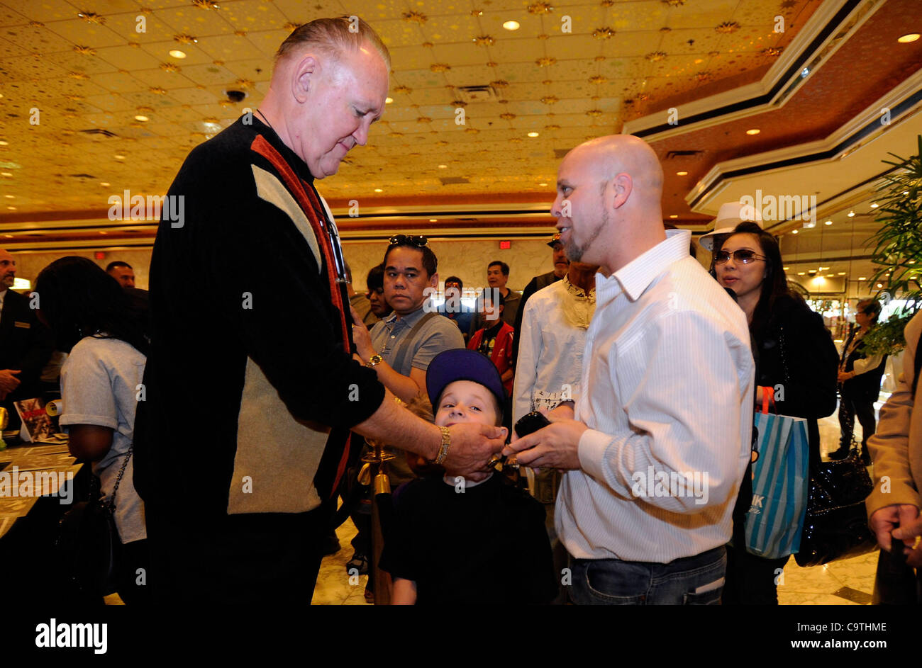 Feb. 18, 2012 - Las Vegas, Nevada, US - Retired boxer CHUCK WEPNER (L ...