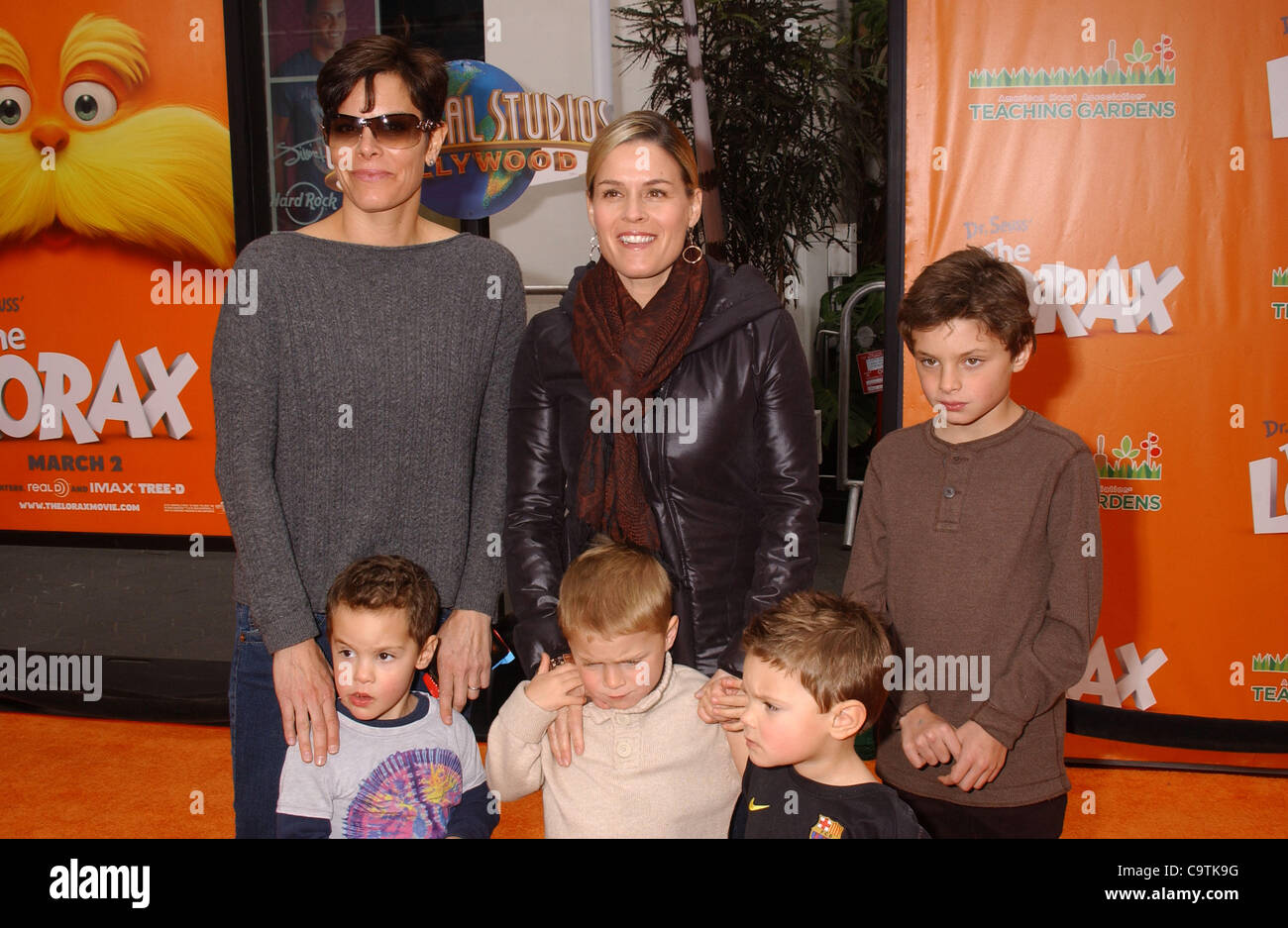 Feb. 19, 2012 - Hollywood, California, U.S. - Cat Cora And Family ...