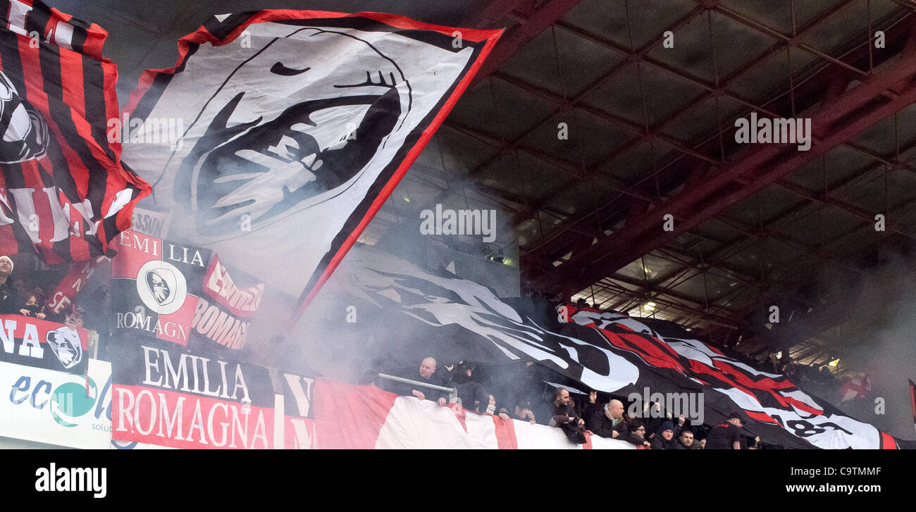 AC Milan fans, (Milan), FEBRUARY 19, 2012 - Football / Soccer : Italian ...