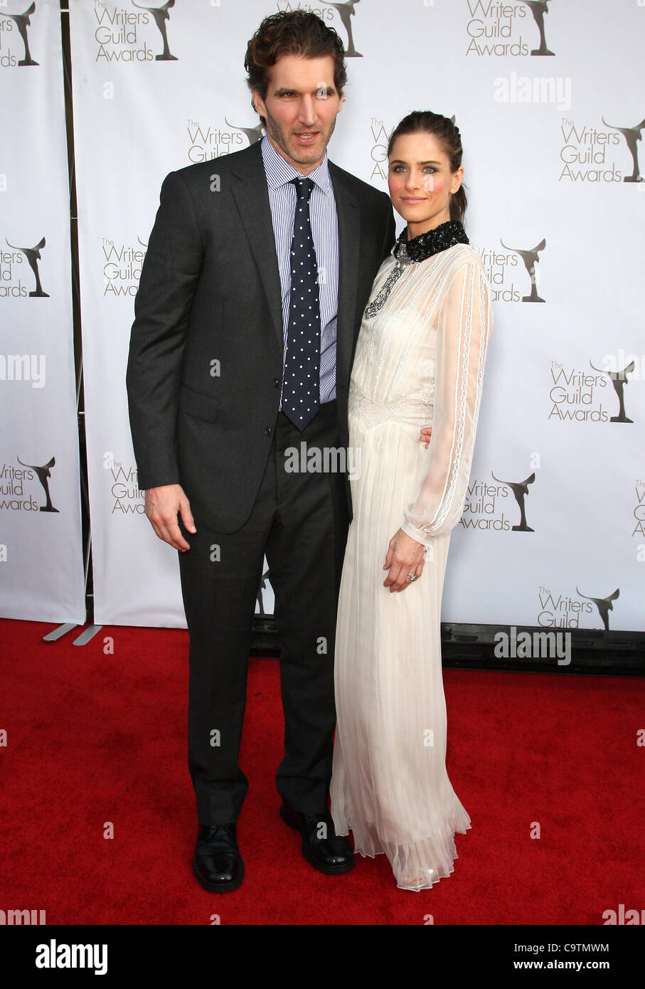 DAVID BENIOFF & AMANDA PEET 2012 WRITERS GUILD AWARDS HOLLYWOOD LOS ...