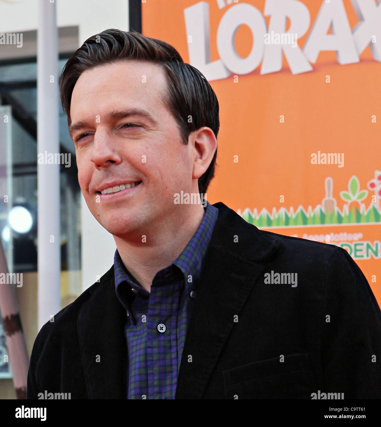 ED HELMS attends the Lorax Movie Premiere Stock Photo - Alamy