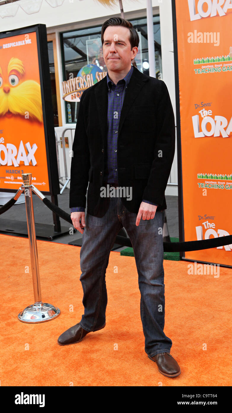 ED HELMS attends the Lorax Movie Premiere Stock Photo - Alamy