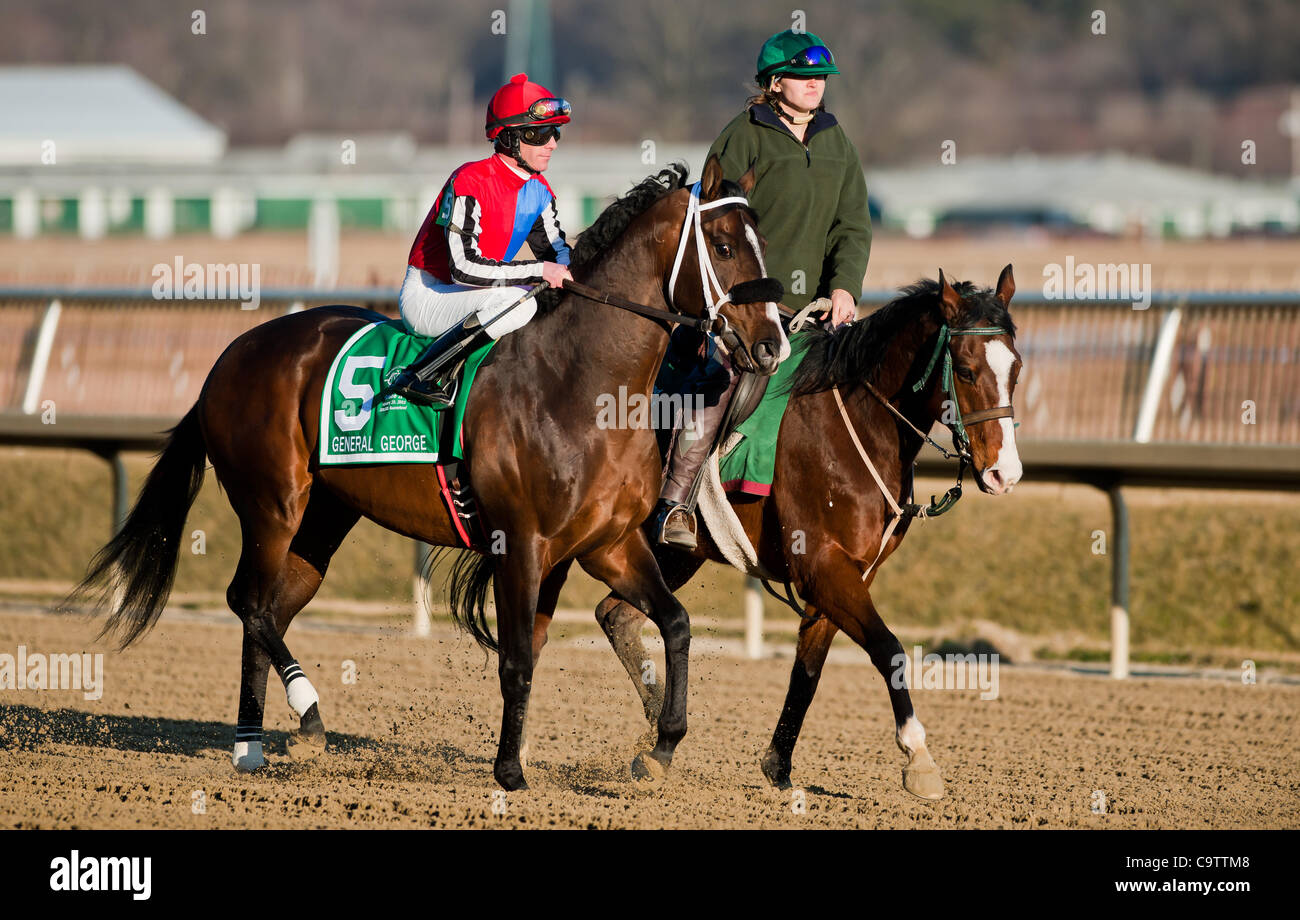 Feb. 20, 2012 - U.S. - Yawanna Twist, jockey Mike Luzzi up, charges ...