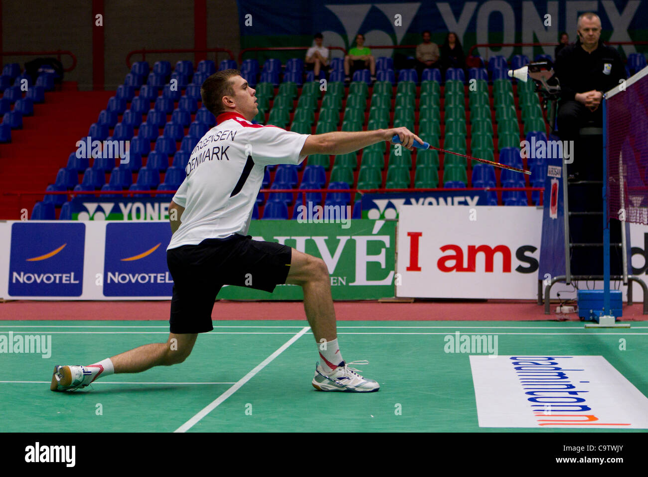 AMSTERDAM, THE NETHERLANDS, 19/02/2012. Badminton player Jan Ø ...