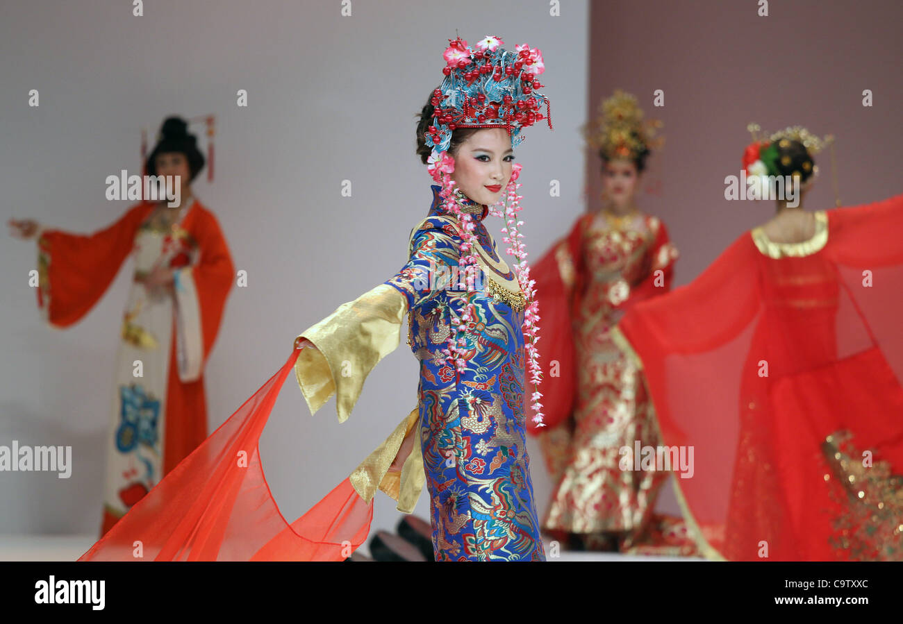 Feb. 21, 2012 - Tokyo, Japan - Models display collection during the ...