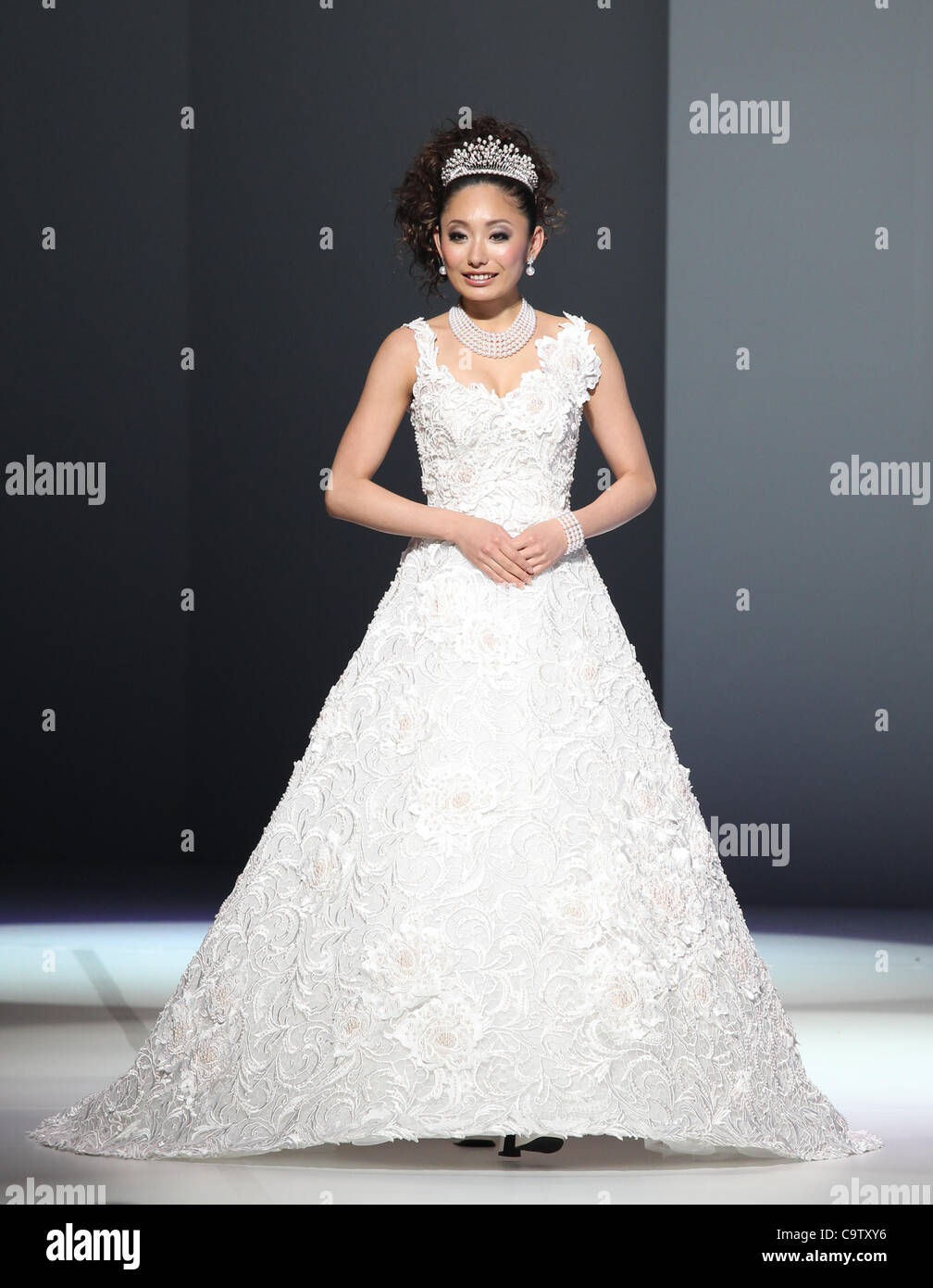 Feb. 21, 2012 - Tokyo, Japan - Professional figure skater MIKI ANDO ...