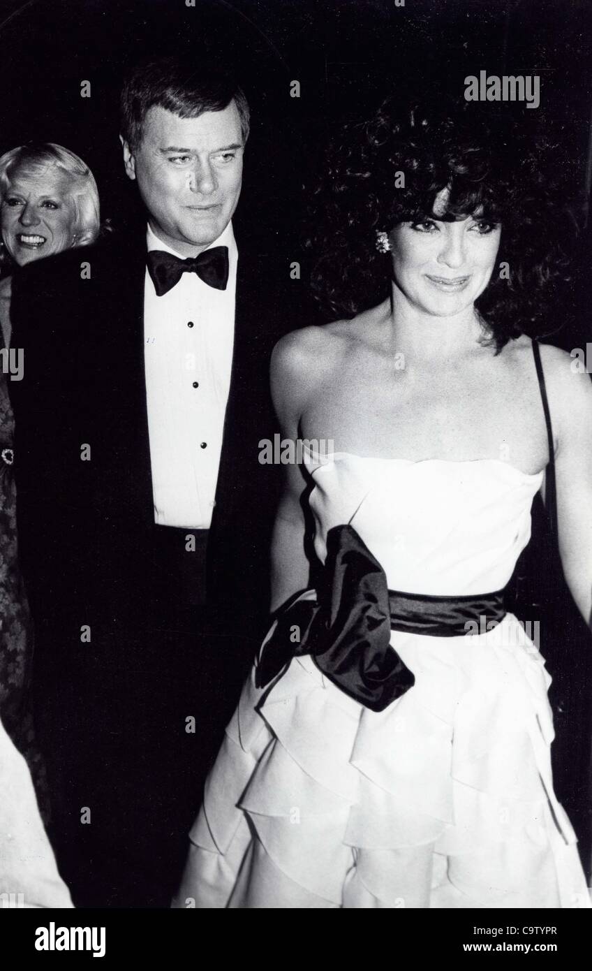 LINDA GRAY with Larry Hagman at Beverly Hilton 1981.(Credit Image: Â ...