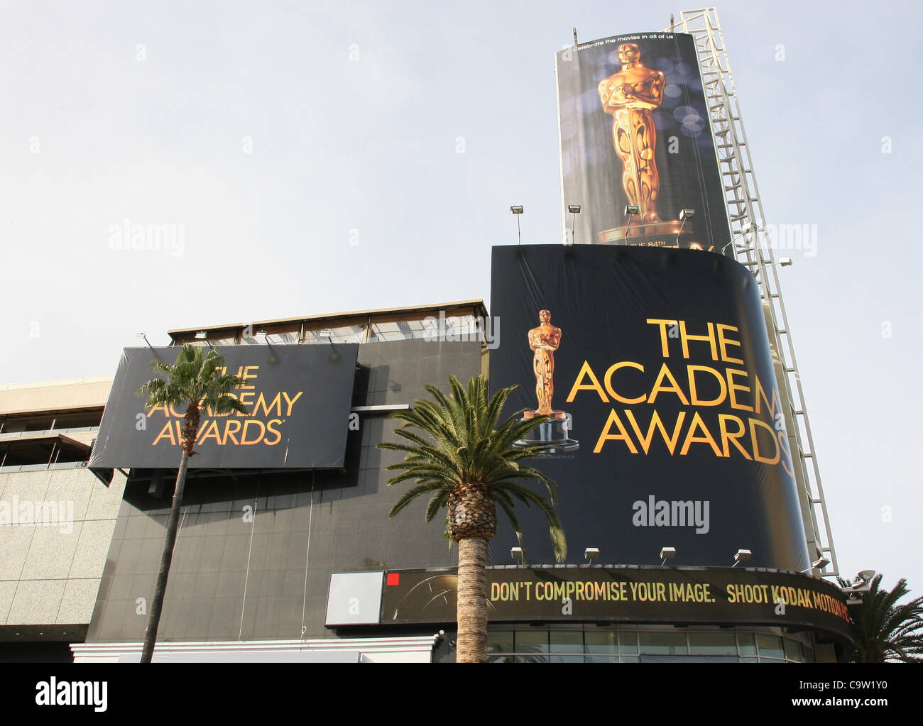 THE ACADEMY AWARDS SIGNAGE THE 84TH ACADEMY AWARDS SET UP HOLLYWOOD LOS ...