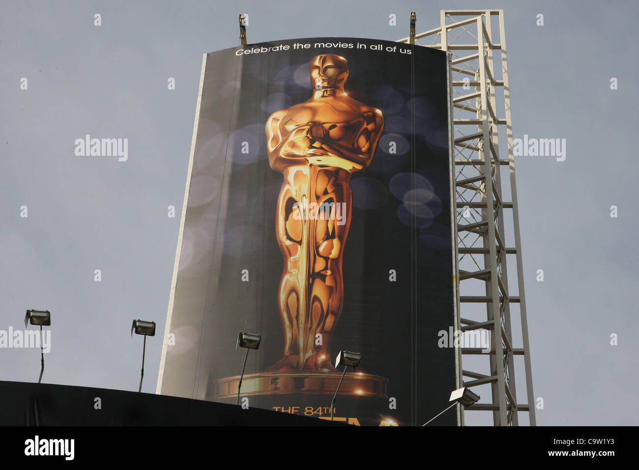 THE ACADEMY AWARDS SIGNAGE THE 84TH ACADEMY AWARDS SET UP HOLLYWOOD LOS ...