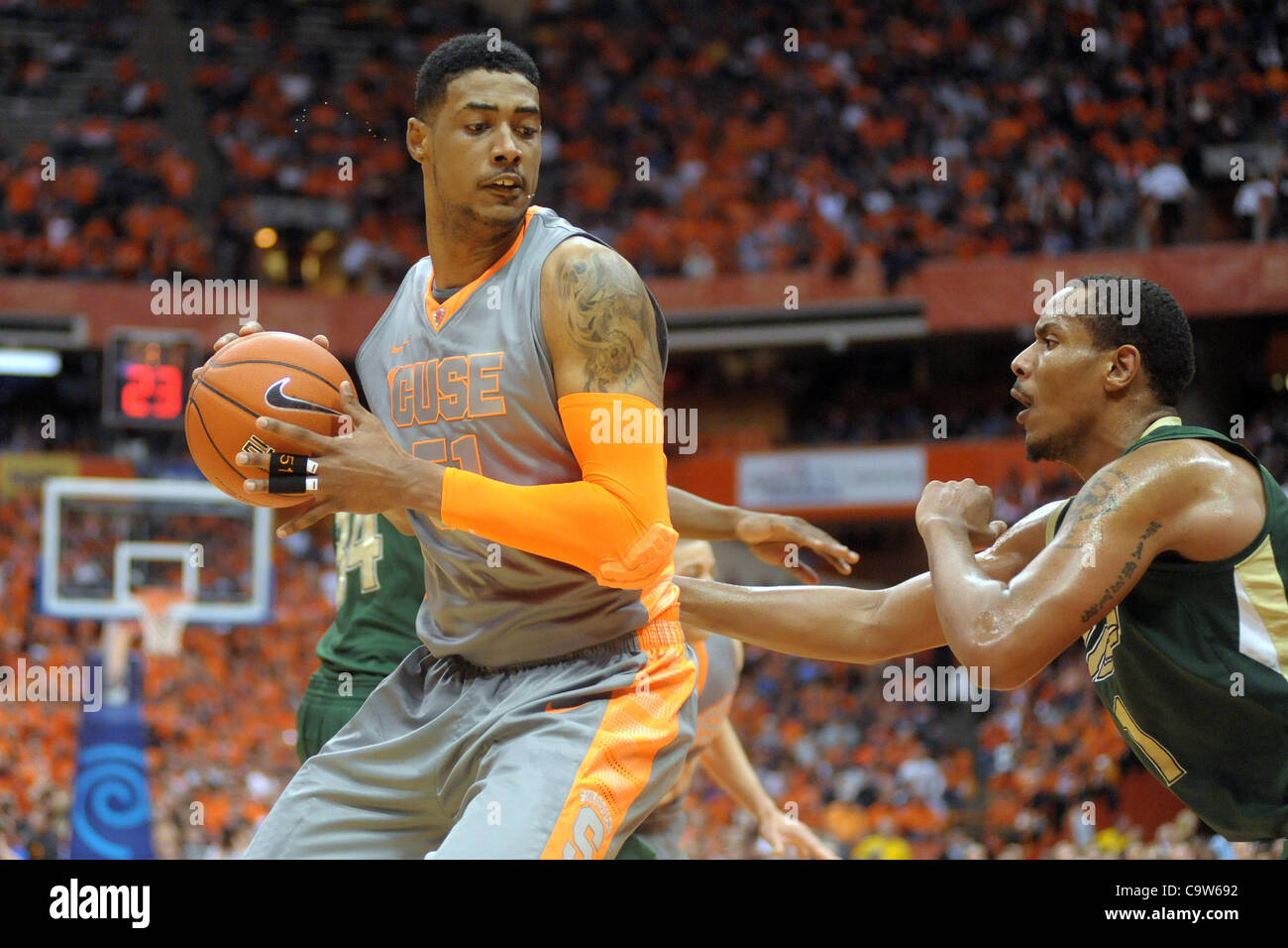 Feb. 22, 2012 - Syracuse, New York, U.S - Syracuse Orange center Fab ...