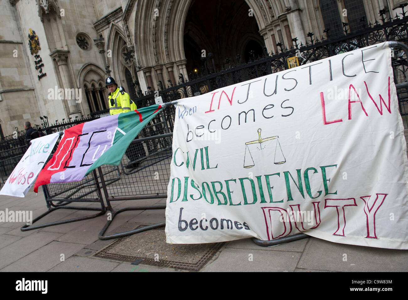 Occupy London, represented by Tammy Samede, George Barda , Daniel ...