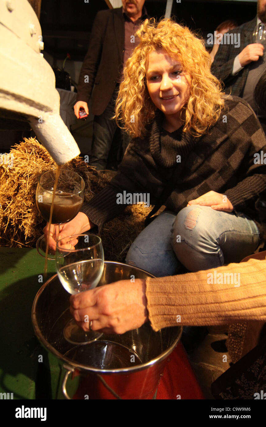 An employee of Lechovice Winery, starts making straw wine. On the 23rd ...