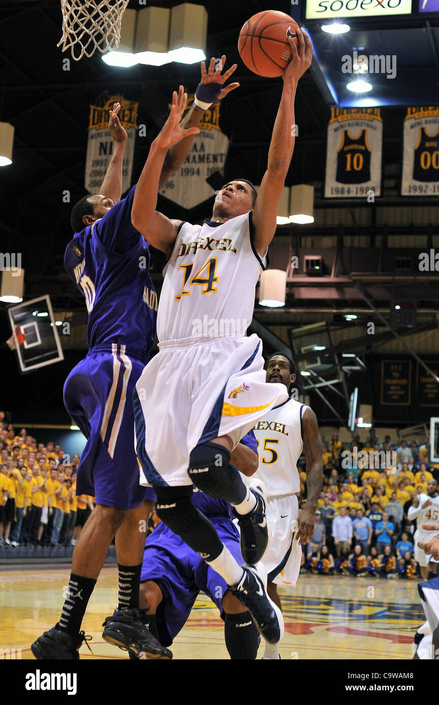 Feb. 22, 2012 - Philadelphia, Pennsylvania, U.S - Drexel Dragons guard ...