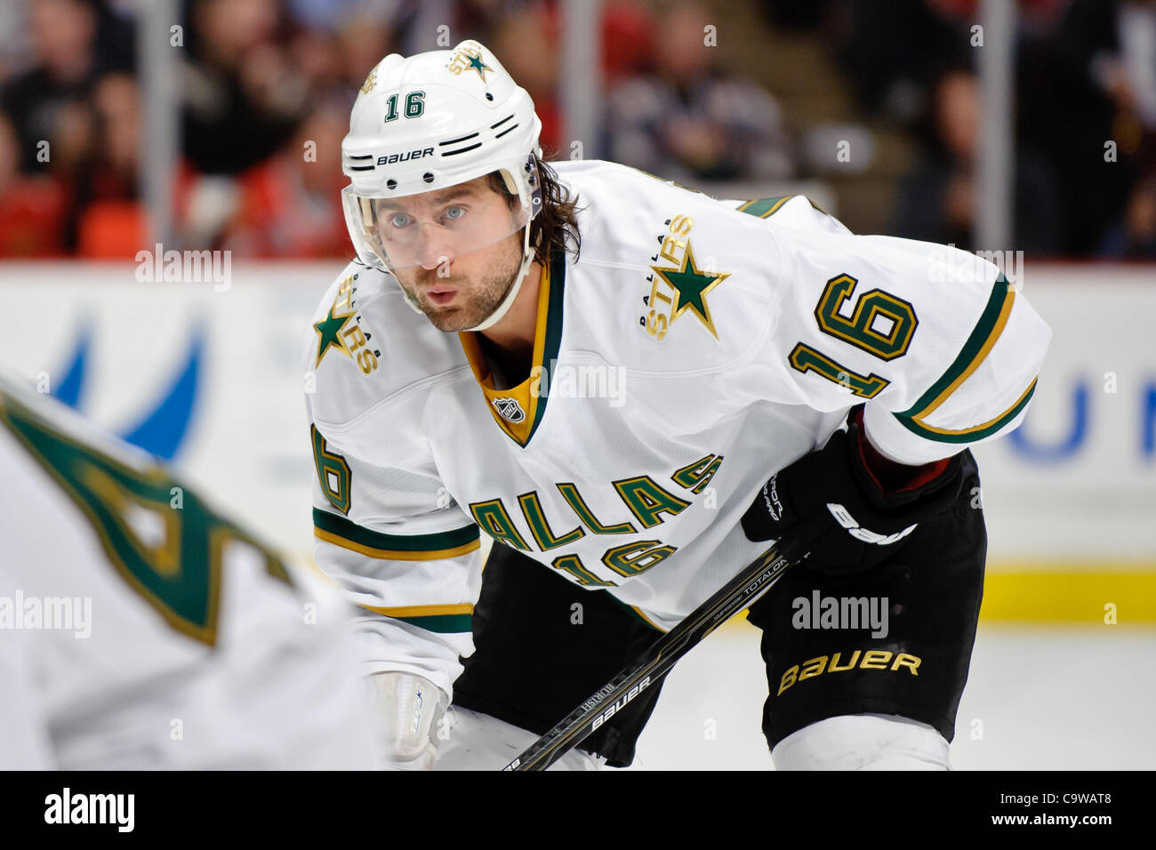 Feb. 23, 2012 - Chicago, Illinois, U.S - Dallas right wing Adam Burish ...