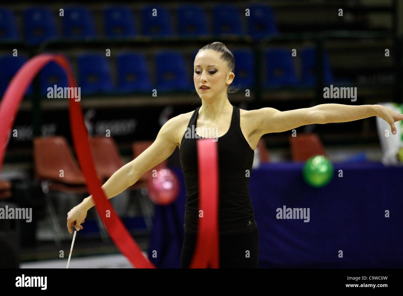 FERRARA, ITALY - FEB 23: Italian Gymnastic Team Performance, gala night ...