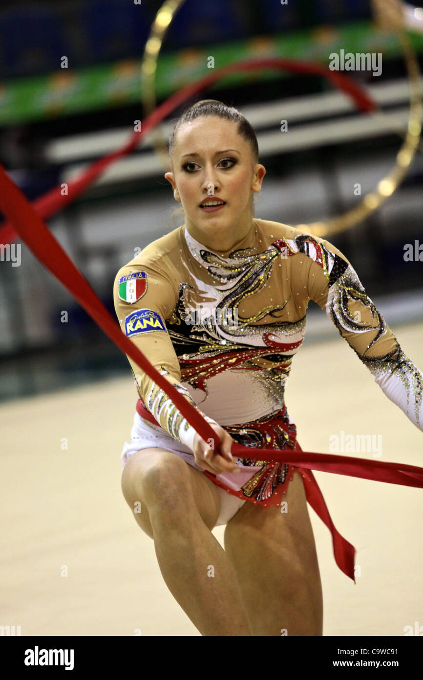 FERRARA, ITALY - FEB 23: Italian Gymnastic Team Performance, gala night ...