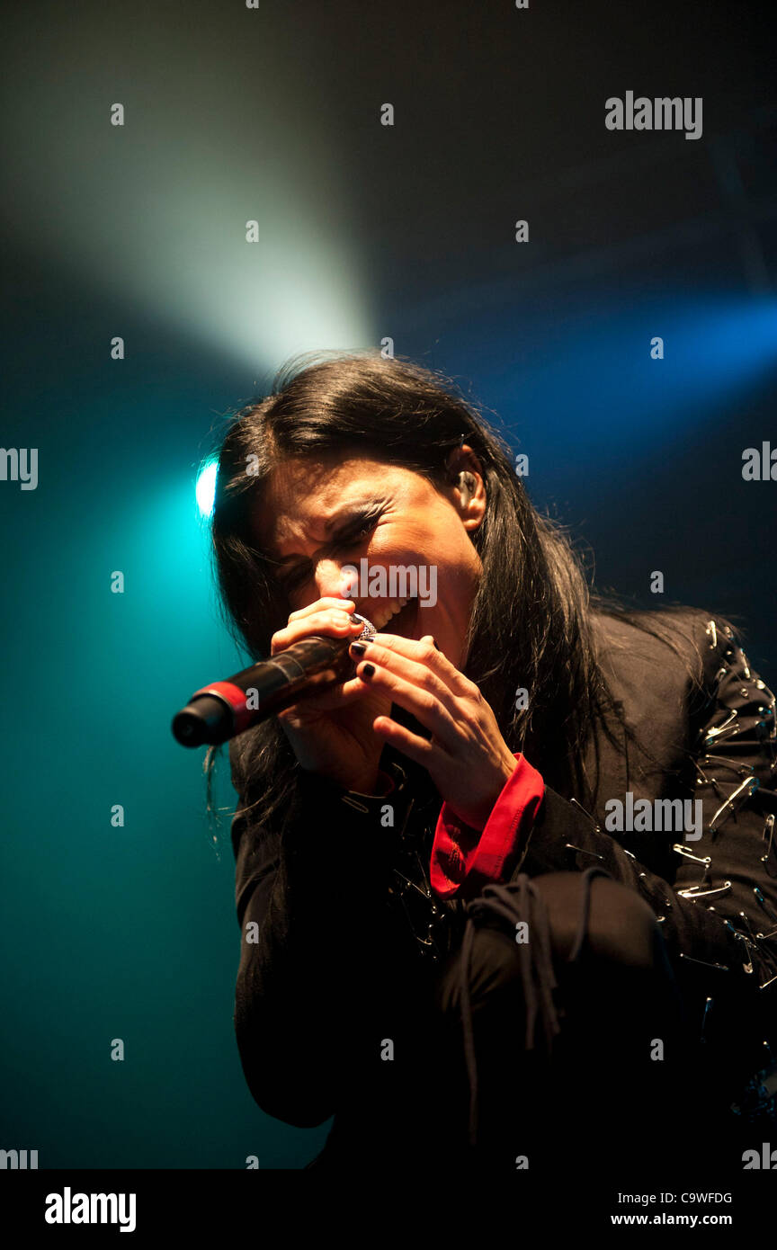Feb 23, 2012 - San Jose, California, USA - ANDREA FERRO of Lacuna Coil ...