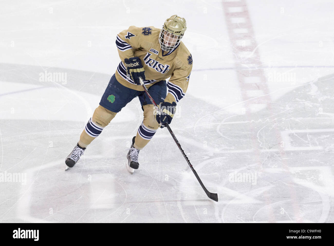 Feb. 24, 2012 - South Bend, Indiana, U.S - Notre Dame center Riley ...