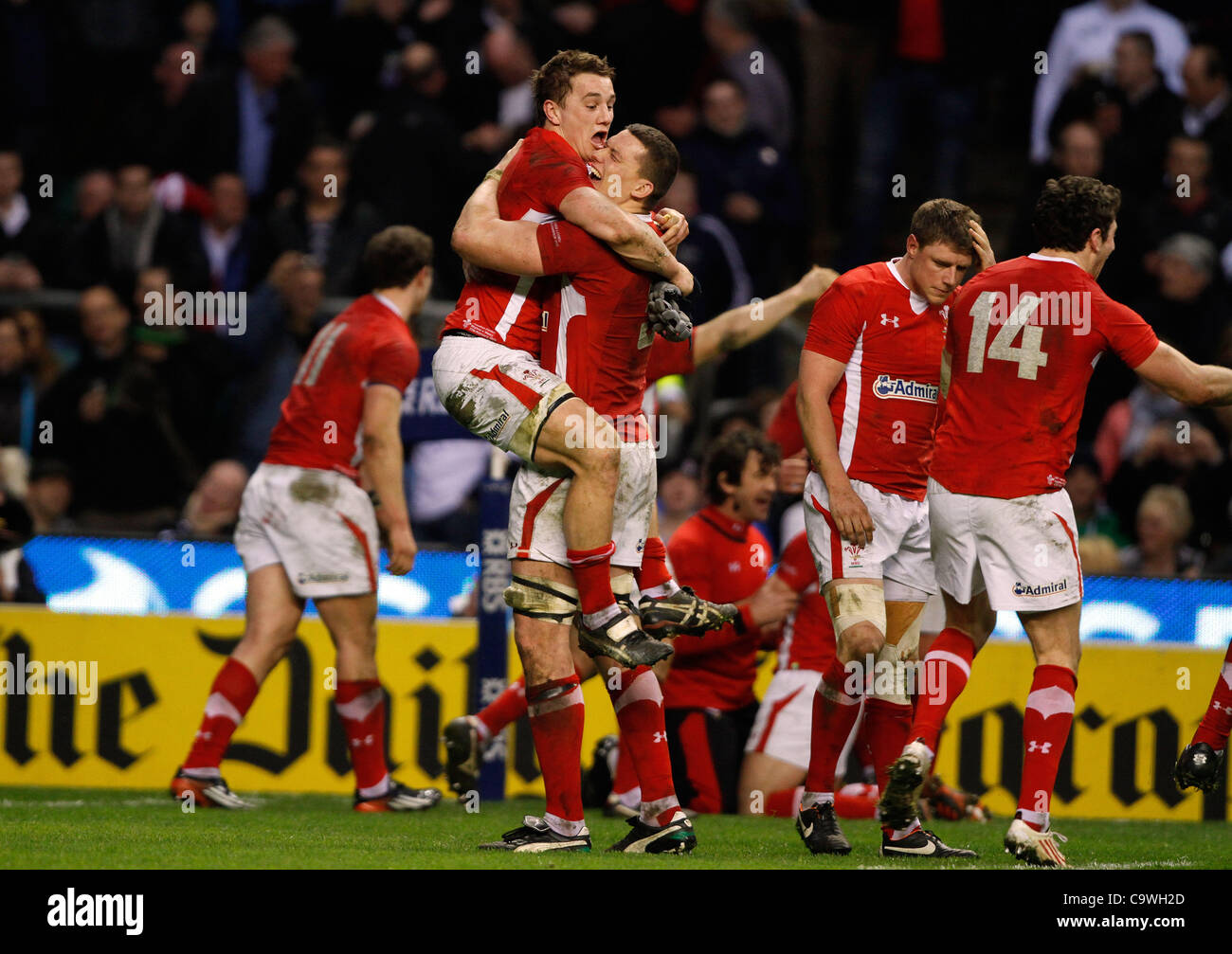 IAN EVANS & SCOTT WILLIAMS CEL ENGLAND V WALES TWICKENHAM MIDDLESEX ...