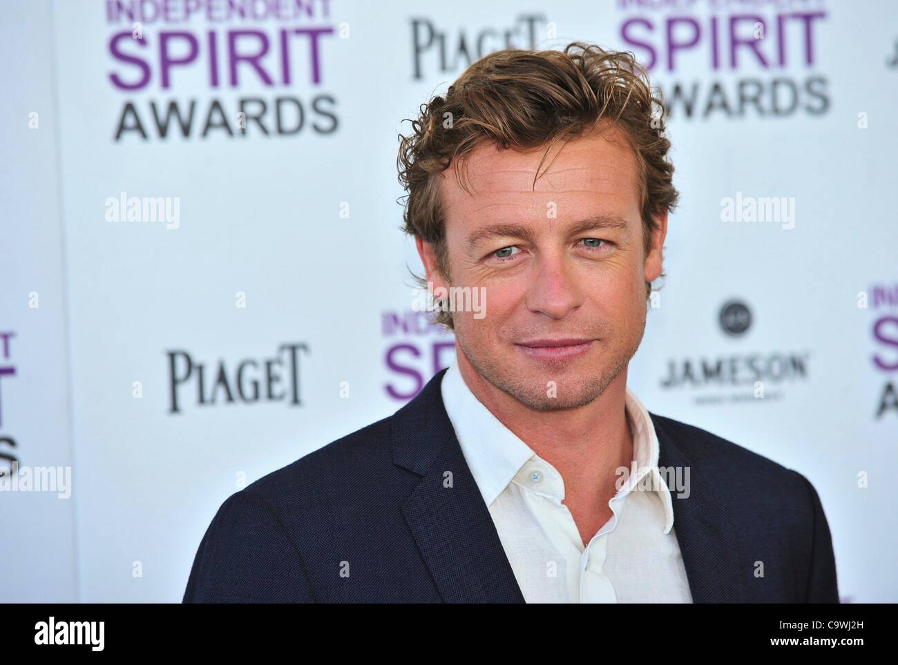 Simon Baker at arrivals for 2012 Film Independent Spirit Awards ...