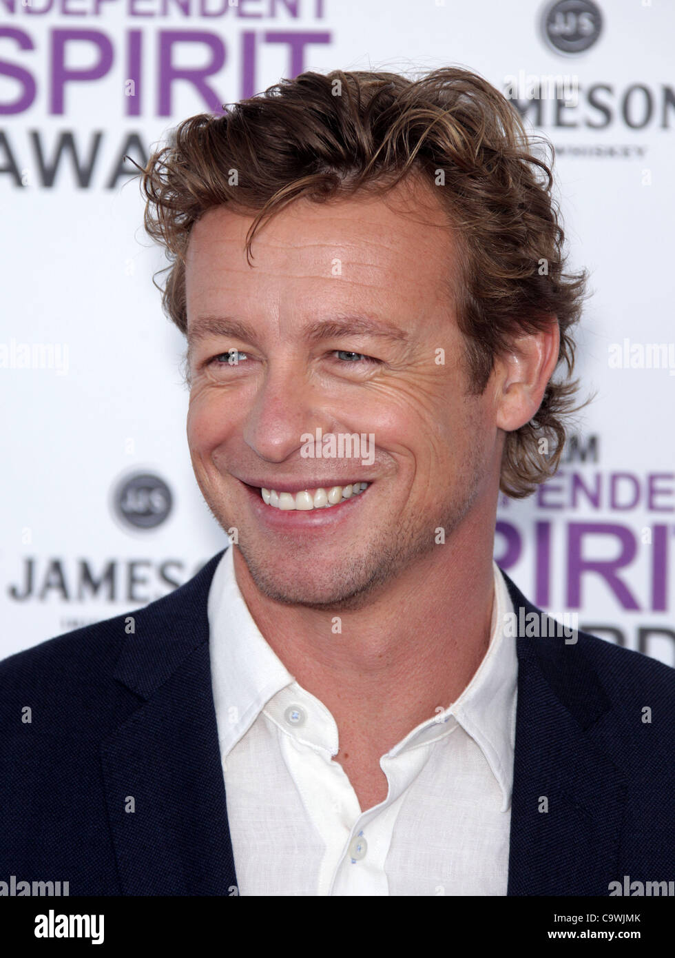 Feb. 25, 2012 - Santa Monica, California, U.S. - SIMON BAKER arrives ...